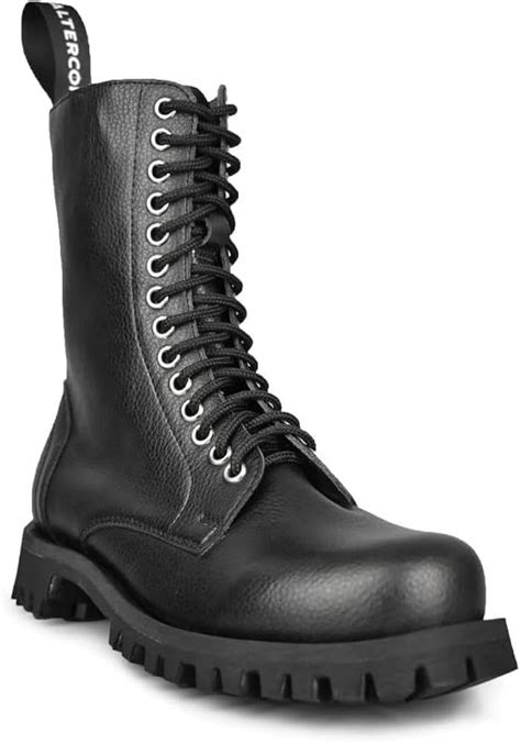 Altercore Anfibi Donna Stivali Militari Nero Vegan 14 Buchi Punk