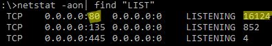 Find Out Which Process Is Listening On A Specific Port On Windows
