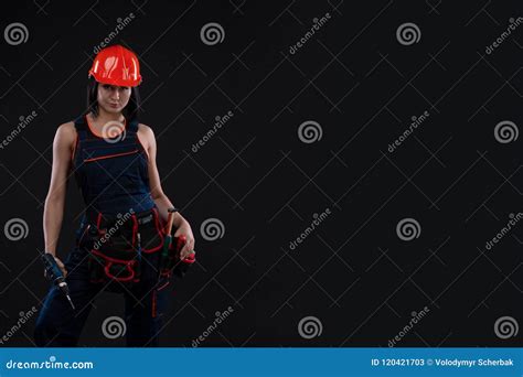 Female Construction Worker Stock Image Image Of Female 120421703