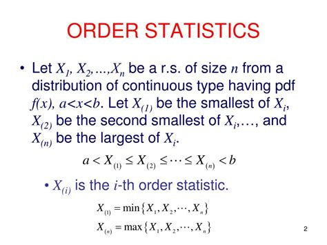 Ppt Order Statistics Powerpoint Presentation Free Download Id4662528