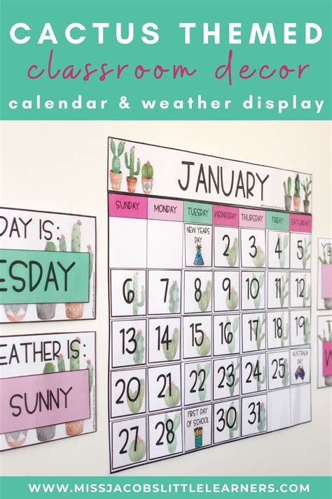 Classroom Calendar Weather Display Artofit