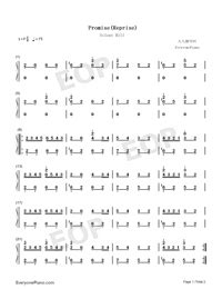Promise Reprise 寂静岭 EOP教学曲钢琴谱文件五线谱双手简谱数字谱MidiPDF免费下载