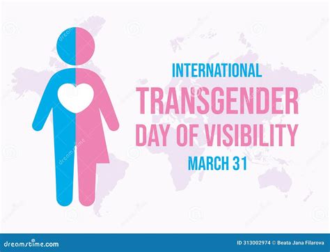 International Transgender Day Of Visibility Poster Vector Illustration
