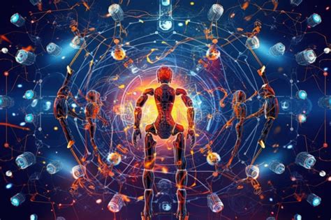 Robótica E Inteligencia Artificial Ayuda Generativa Stock de