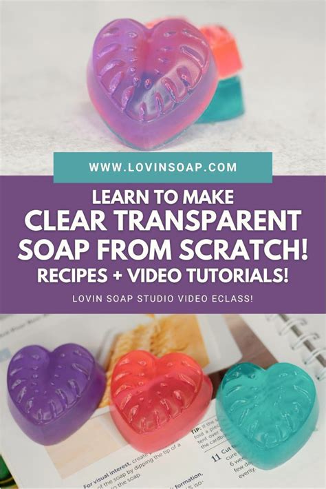 Clear Transparent Soap from Scratch eClass | Diy crystals, Soap, Diy soapmaking