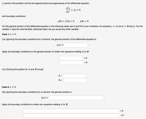 Solved In This Problem We Find The Eigenfunctions And Chegg Com