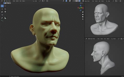 Human Realistic Bust Sculpting And Lookdev Cgtrader