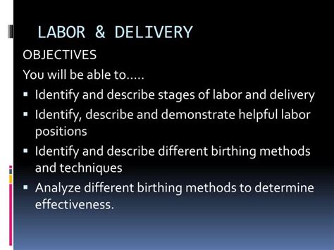 Ppt Labor And Delivery Powerpoint Presentation Free Download Id2051445