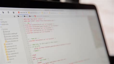 Html Css Code Developing Website Design Stock Footage Video Royalty Free