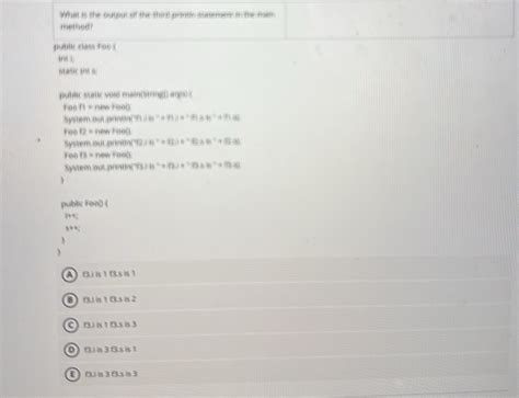 What Is The Output Of The Third Printin Studyx