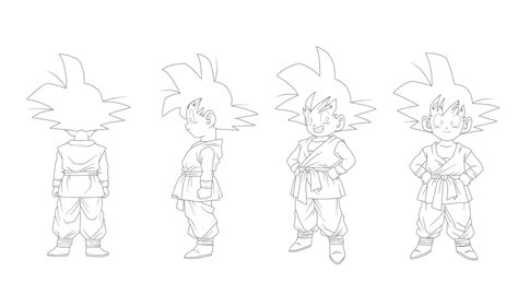 Chibi Goku Blueprint Download Free Blueprint For 3d Modeling
