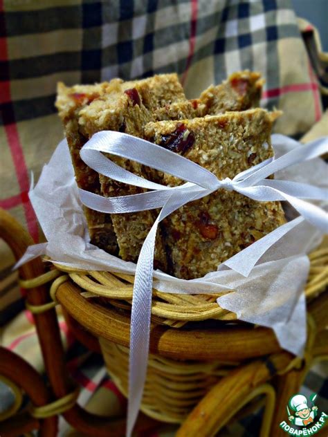 Батончики мюсли "Фруктовые" – кулинарный рецепт