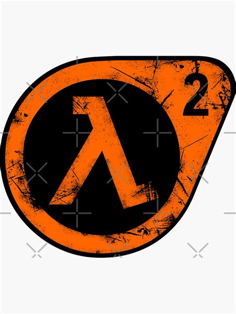 Hl2 Orange Sticker For Sale By Remuscb Redbubble