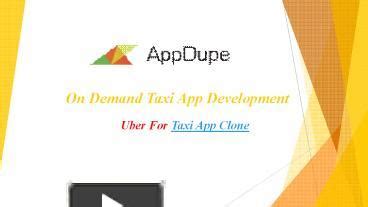 Taxi Booking App Development Presentation Free To Download