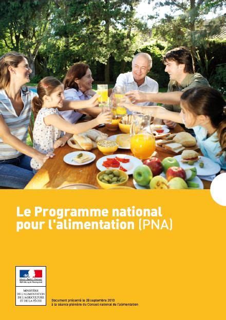 Le Programme National Pour Lalimentation PNA NUTRITION