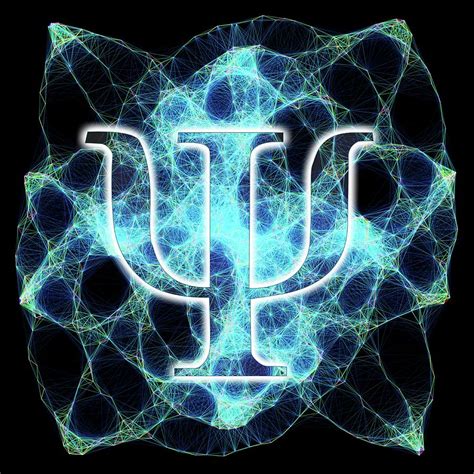 Psi Symbol And Artwork Of A Wavefunction Photograph By Alfred Pasieka