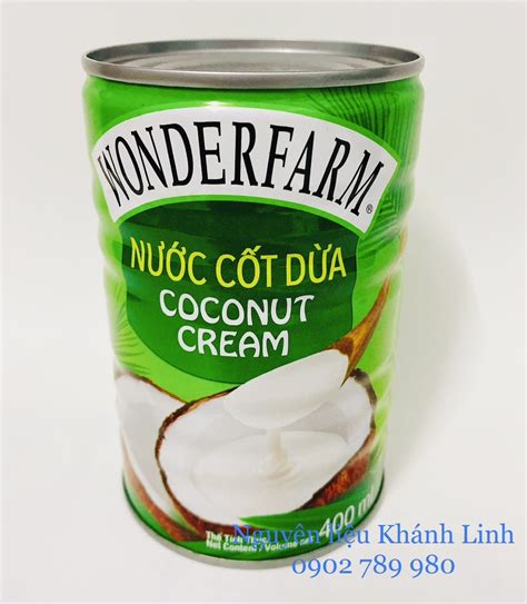 Nước Cốt Dừa Wonderfarrm 400ml Nguyên Liệu Pha Chế Khánh Linh