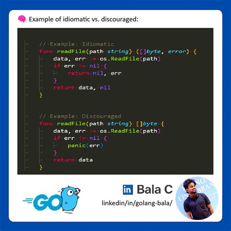 golang softwareengineering cleancode godev errorhandling balamurugan c