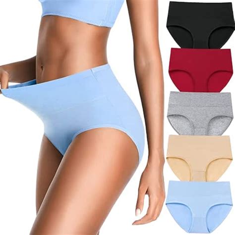 Buy SHAPERX Women High Waist Briefs Underwear For Women Seamless Panties Pack Of Multicolour