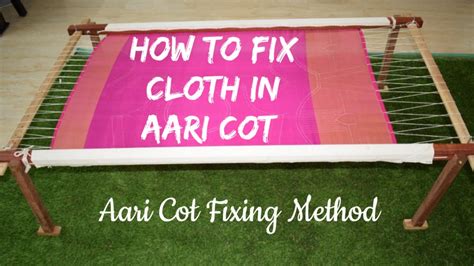 How To Fix Cloth In Aari Cot 5ft X 3ft Aari Cot Fixing In Tamil