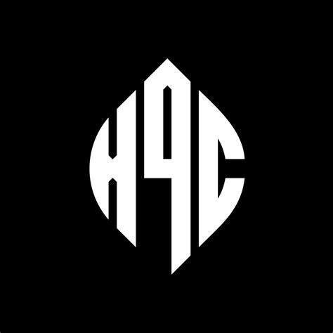 Xqc Circle Letter Logo Design With Circle And Ellipse Shape Xqc