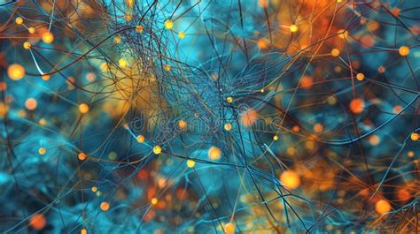 Patterns That Mimic A Neural Network Or Neurons Of The Brain Neural Connections Ai Generated