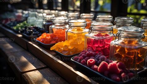 Ai Generated Freshness Of Nature Bounty In A Jar A Gourmet Summer