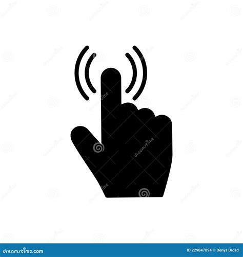 Pointer Cursor Mouse Vector Icon Clicking Cursor Illustration Sign