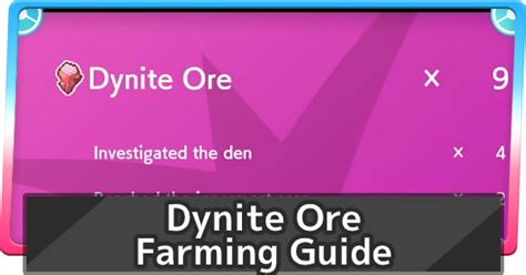Dynite Ore How To Farm And Get Crown Tundra Pokemon Sword Shield Gamewith