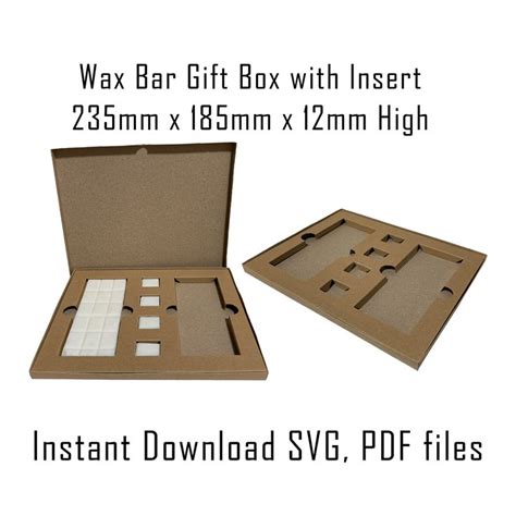 Downloadable Box Template Wax Bar T Box Wax Bar Box Instant