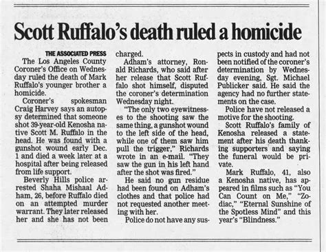 Scott Martin Ruffalo 1969 2008 Find A Grave Memorial