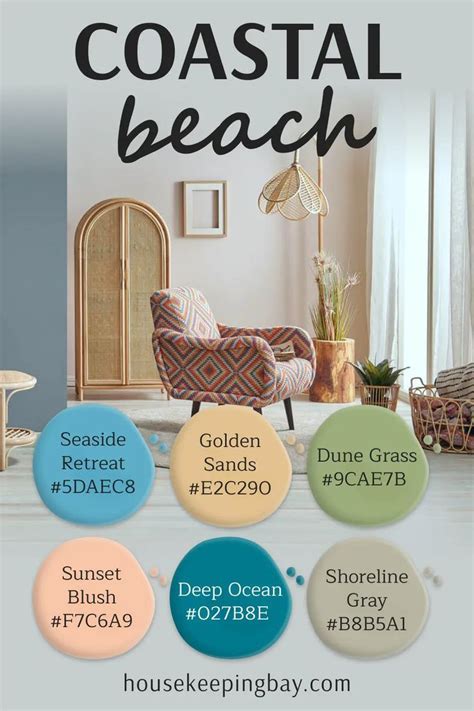 Coastal Beach Color Palette In 2025 Beach Color Palettes Coastal