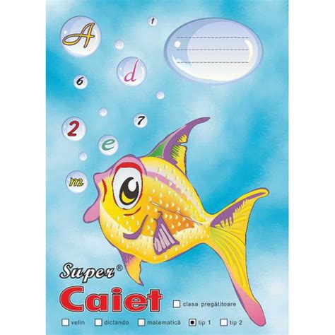 Caiet Pestisorul A5 Tip 1 32 File Hartie 80g Coperta Color Super Caiet Casa Tipografica