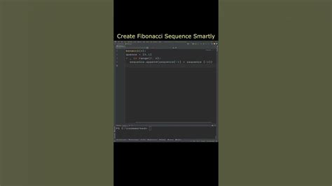 generate fibonacci sequence in python easier way pythonprogramming coding