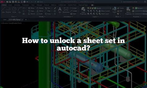 How To Unlock A Sheet Set In Autocad Caddikt