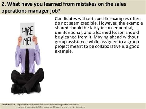 Top 10 Sales Operations Manager Interview Questions And Answers