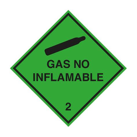 Rombo Gas No Inflamable 2 Señaliza Spa