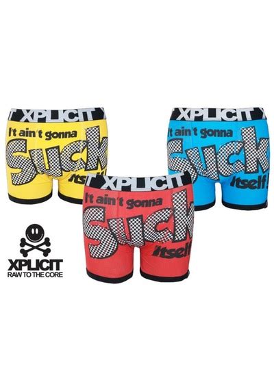 3 Pack S1 Mens Xplicit Designer Boxer