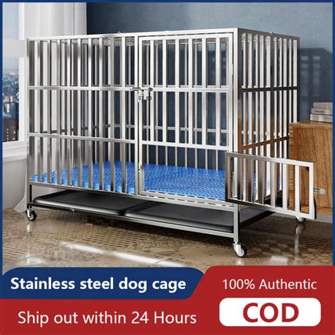 Stainless Steel Dog Cage Dog House Dog Cage With Toilet Indoor Medium