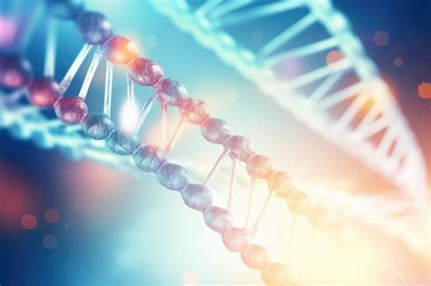 Premium Photo Macro Shot Capturing The Closeup Beauty Of Dna Helix Portraying The Essence Of