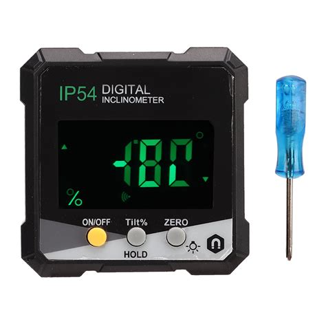 Digital Inclinometer Lcd Display Protractor Magnetic Level Box Angle