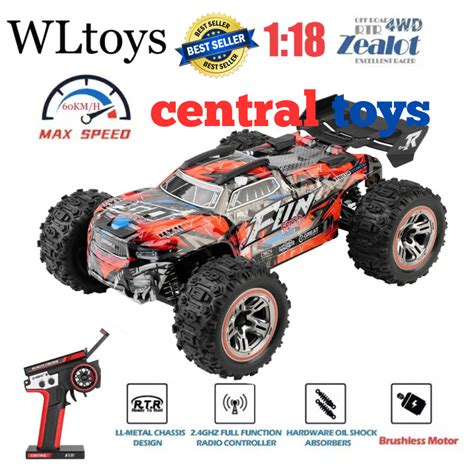 Jual Wltoys 184008 Brushless Rc Car 118 60kmh Rc Car Monster Truck 4wd