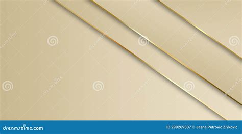 Abstract Elegant Modern Gold Stripes Overlapping Layer With Shadow On