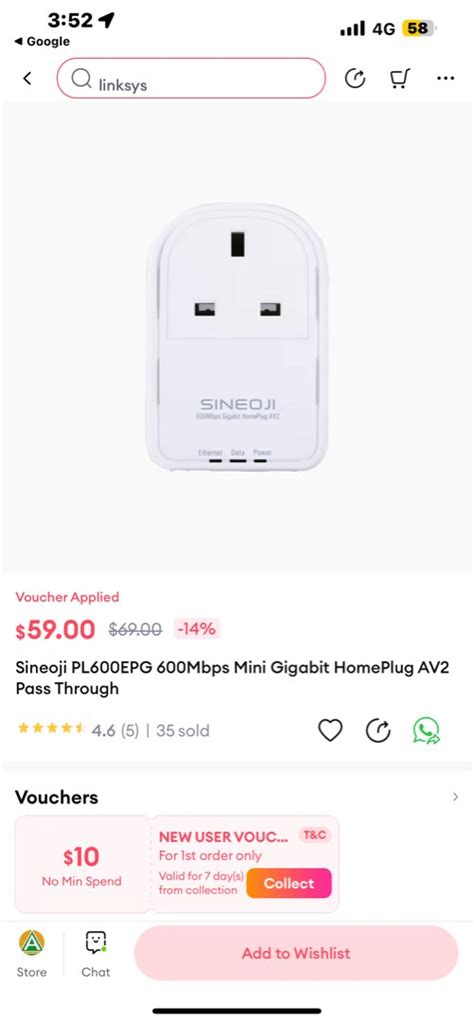 600mbps Gigabit Homeplug Av2 With Pass Through Tv And Home Appliances