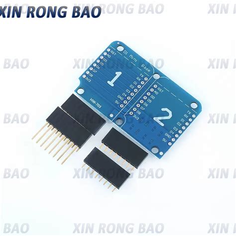 Double Socket Dual Base Shield For Wemos D1 Mini Nodemcu Esp8266 Diy