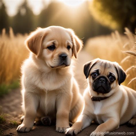 Pug Golden Retriever