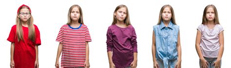 재미 있은 얼굴 뺨 피 격리 된 배경 위에 젊은 아름 다운 어린 소녀 아이 콜라주 입 어 미친 식으로 팽창 가득 찬에 대한 스톡 사진 및 기타 이미지 Istock