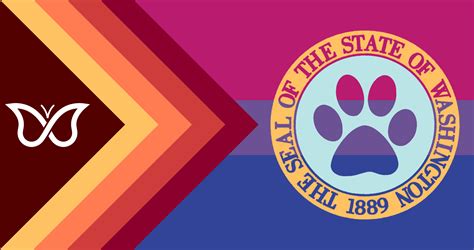Adhd Bisexual Washingtonian Furry Pride Flag Rqueervexillology