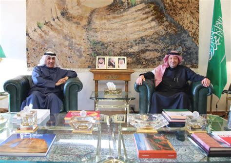 El Khereiji Meets Kuwaiti Ambassador Al Daihani For Consular Affairs