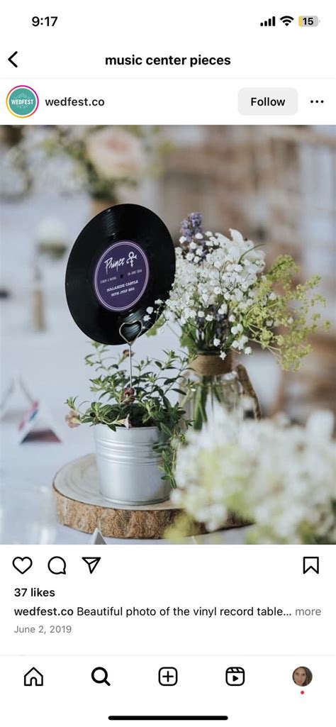 Pin By Lilly Castillo On Party Planning Music Centerpieces Fall